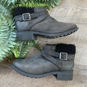 UGG | Shoes | Nwot Ugg Black Distressed Boots | Poshmark